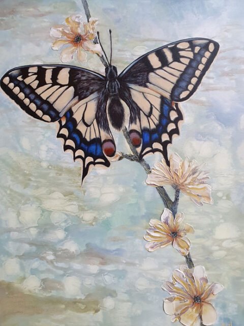 Flutter Feather Swallowtail Butterfly | Liezl Viljoen Fine Art